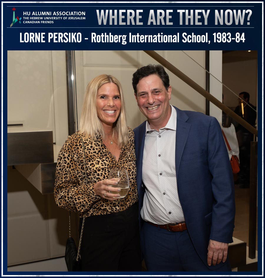 HU Alumni - Where are they now? -> Lorne Persiko - The Canadian Friends ...