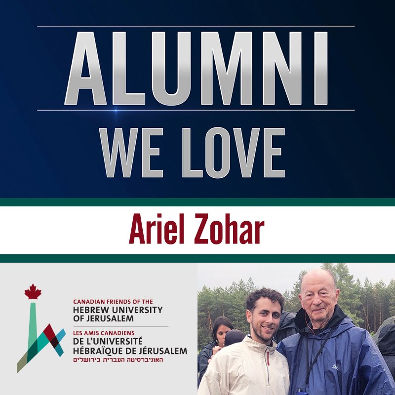 Ariel Zohar – Alumni Spotlight - The Canadian Friends of Hebrew University