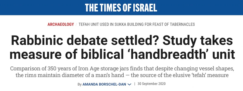 Rabbinic debate settled by archaeological scans? HU study measures ...